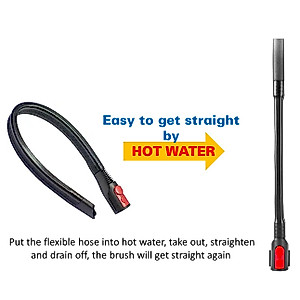 Flexible Crevice Tool for Dyson V7 V8 V10 V11 V15 Cordless Vacuum - Vacuum Attachment for Dryer Vent, Car Detailing and Corners Cleaning - Dryer Vent Cleaner Kit