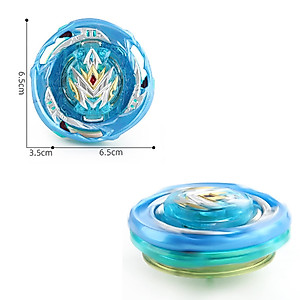 Battling Tops Toy Burst Booster BU B-202 01 Wind Knight Moon Bounce-6 Starter with Bey Burst Battle Sparking Launcher LR Right/Left Rotation & Launcher Grip Spinning Top Toy (B-202)