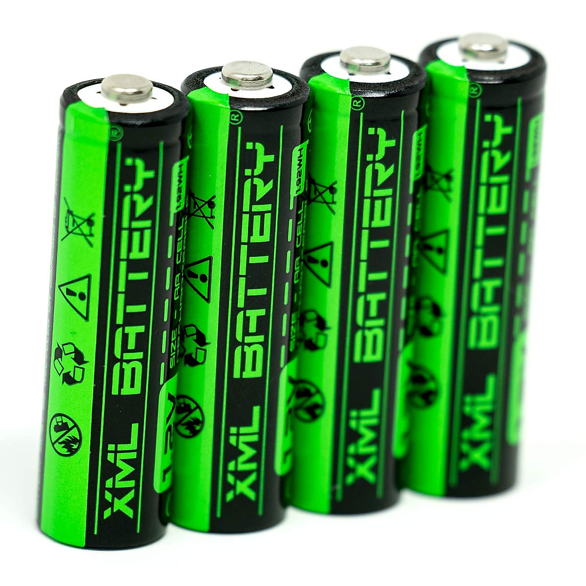 XML Battery (4 Pack) 1.2v 1600mAh Ni-MH AA Low Self-Discharge Rechargeable Battery for Solar Lights, More