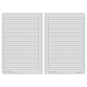 Rite In The Rain All-Weather Side-Spiral Notebook, 4 5/8" x 7", Black Cover, Universal Pattern (No. 773)