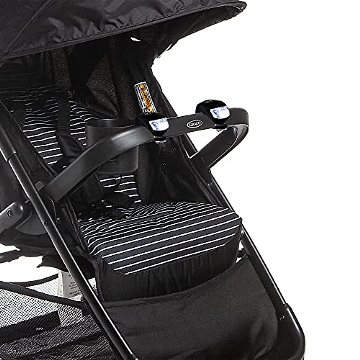 Graco Pack of 2 Stroller Lights for Night - 2 Pack Waterproof Silicone Strap Stroller Safety LED Lights, Night Walking Accessories, Battery Operated Visibility Light for Kids Scooter & Bikes, Black