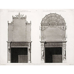 Two Chimney-pieces in the First and Second Withdrawing-rooms, with Glass Frames over them.