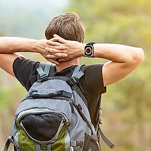 Rugged Nylon Band for Apple Watch Ultra Band 49mm 45mm 44mm 42mm,Soft Sport Loop Adjustable Wristbands Replacement Strap for Apple Watch Band iWatch Ultra Series 9/8/7/SE/6/5/4/3/2/1,USA Flag light blue