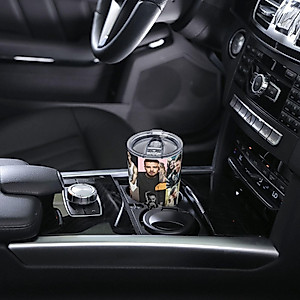 UALWORY Liam Music Payne Tumbler Cup 20oz Travel Coffee Mug with Lid and Straw Stainless Steel Insulated Mugs