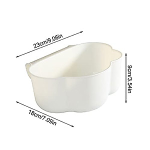 Cloud Shaped Hanging Kitchen Waste Bin,Cupboard Door Hanging Trash Can Kitchen Waste Basket for Food Scraps and Veg Peelings
