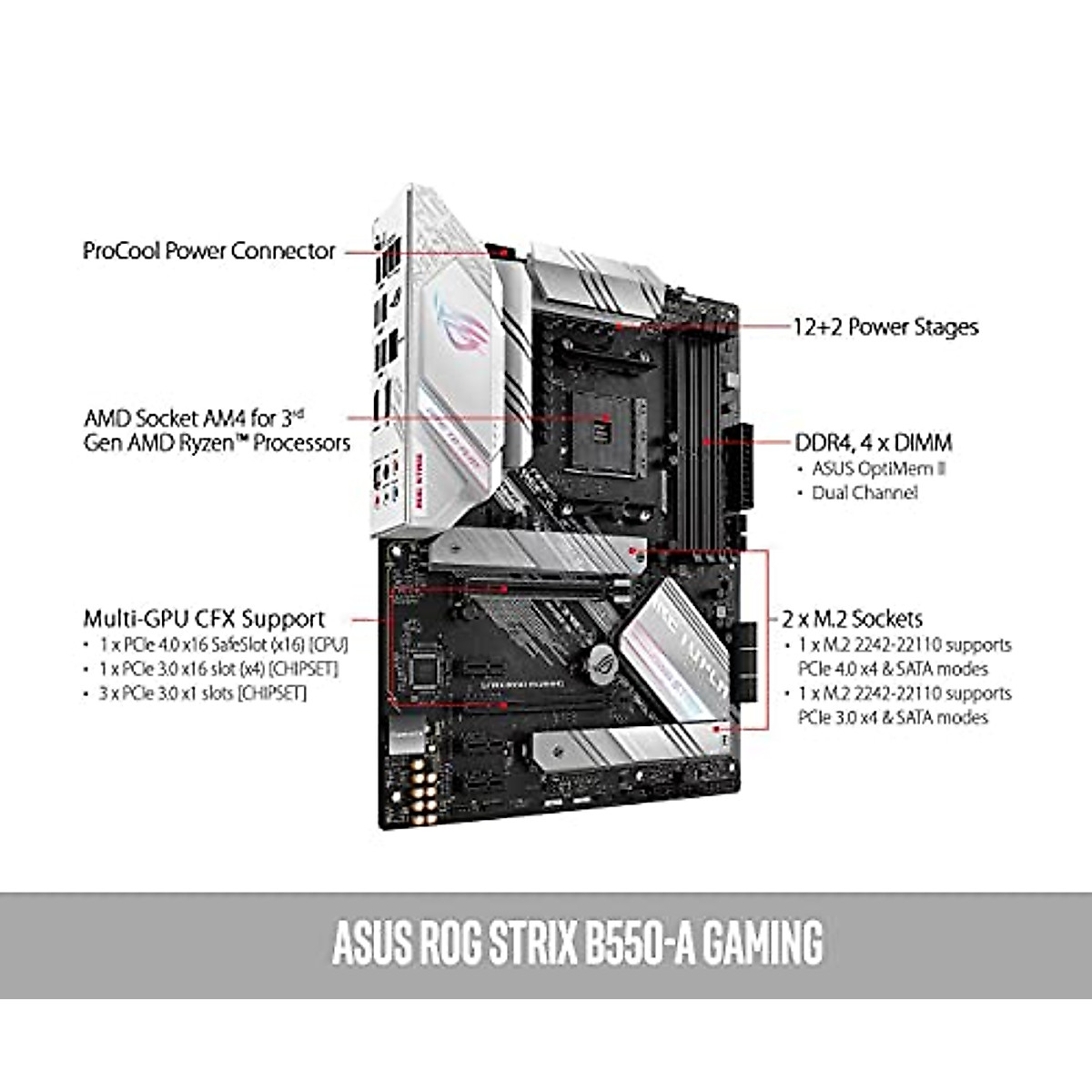 Micro Center AMD Ryzen 5 5600X Desktop Processor 6-core 12-Thread Up to 4.6GHz Unlocked with Wraith Stealth Cooler Bundle with ASUS ROG Strix B550-A AMD AM4 Zen 3 Ryzen 5000 ATX Gaming Motherboard