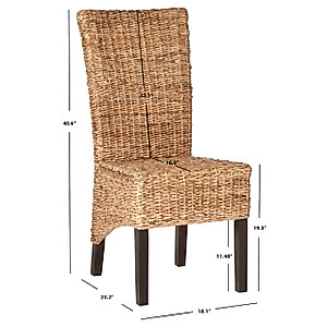 Safavieh Home Collection Kiska Natural Dining Chair (Set of 2)