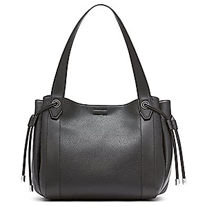 Calvin Klein Leah Tote, Black/Silver