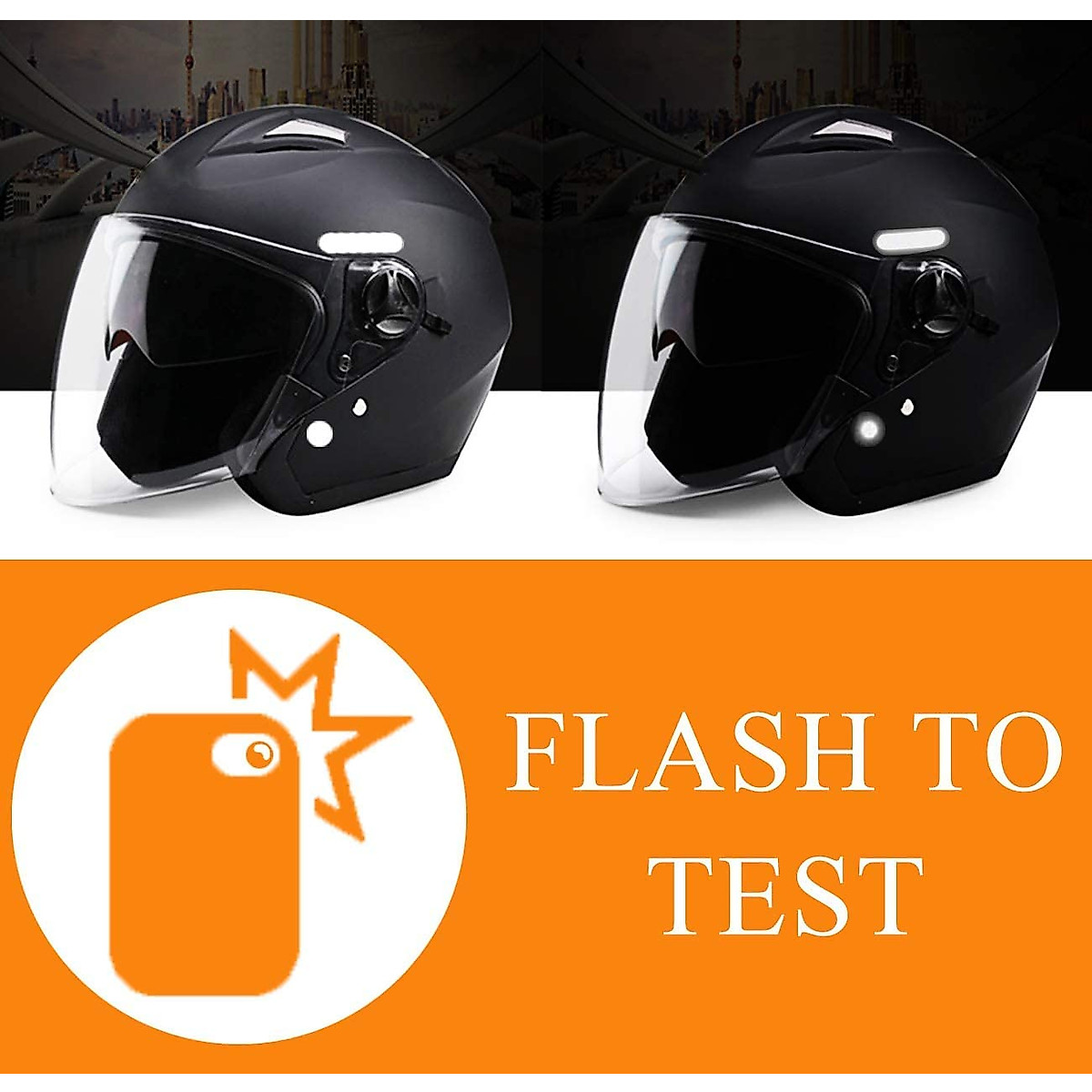 KOOUMOS 30pcs Reflective Decals Reflective Stickers Safety Warning Sticker Tapes Waterproofsp High Intensity Night Visibility Adhesive for Helmets Motorbike 1.18 x 3.25 Inch(3x8cm)