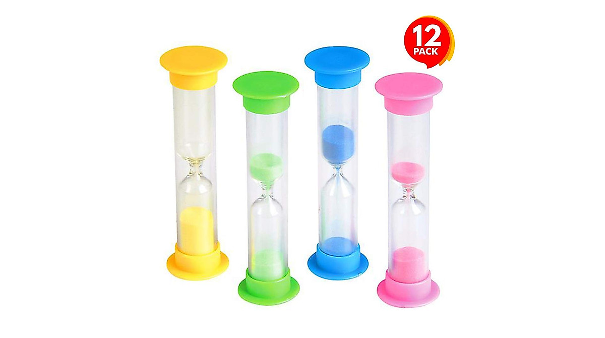 ArtCreativity 2-Minute Colored Sand Timers - Set of 12