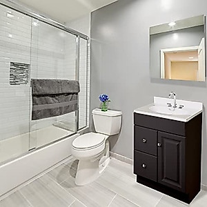 Design House Wyndham 24 Inch Bathroom Vanity, Freestanding Bathroom Sink Cabinet - Solid Wood Bathroom Vanity Cabinet, Dark Espresso