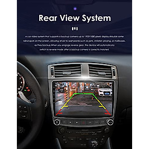 8 Core Android Car Radio for Lexus IS250 200 300 350 (2006-2012), 4GB+32GB 10.1 Inch Touch Screen Stero Support Weather Display Carplay Android Auto DSP RDS USB WiFi Bluetooth SWC 1080P