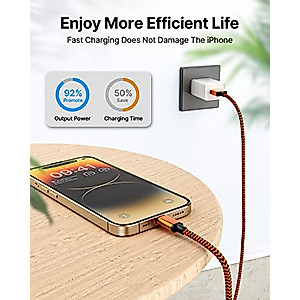 iPhone Charger Cord 3ft 3Pack MFi Certified Lightning Cable Fast Charging Nylon Braided Phone Charger Cable Compatible with iPhone 14 13 Pro 12 Pro 11 Pro Xs Max Xr 8 7Plus SE