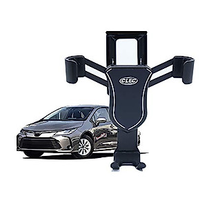 Beerte Car Phone Holder fit for Toyota Corolla 2020-2023,Corolla Cross 2022-2023,360 °Rotation Adjustable Car Air Vent,Auto Dashboard Cell Phone Mount fit for Any inches Mobile Phone (Alloy-Black)