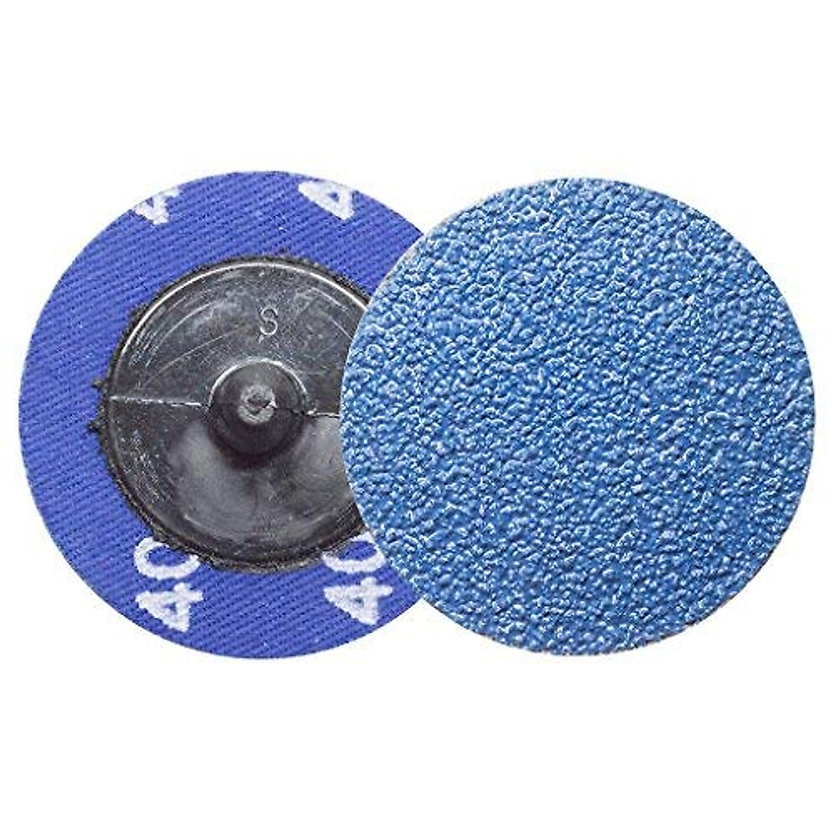 Benchmark Abrasives 2" Quick Change Zirconia Sanding Discs with a Male R-Type Backing Surface Finish Grind Polish Burr Rust Paint Removal Use with Die Grinder (25 Pack) - 60 Grit