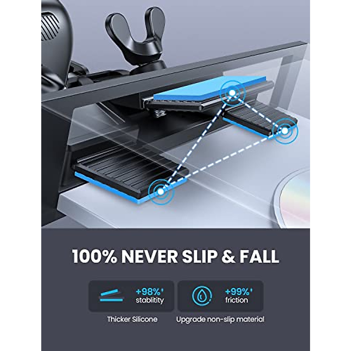 AINOPE CD Phone Holder for Car Ultra Sturdy Cell Phone Holder Car Mount Universal CD Slot Phone Holder Silicone Protection CD Phone Mount for Car Compatible with iPhone 14 Samsung S23 All Phones