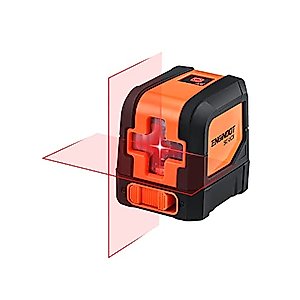 ENGiNDOT Self Leveling Laser Level 50ft, Cross Line Laser with Quick Self Leveling,360°Magnetic Mounting Plate, Zippered Pouch, Battery Included, for Tiling and Aligning