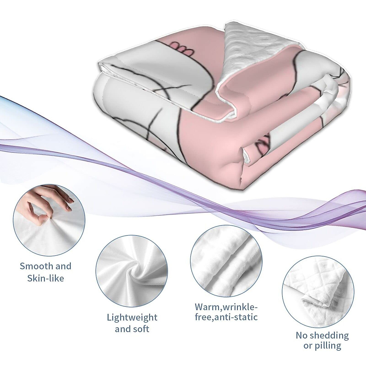 Baby Blanket for Boys Girls,Hamster Balls On Pink Super Soft Micro Fleece Plush Blankets Toddler Receiving Blanket for Crib Stroller Shower Gifts 30 x 40 Inch