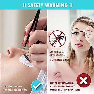 ALLOVE Eyelash Extension Glue for Lash Extensions 1-2s Drying Time Lash Extension Glue Retention up to 7-8 Weeks Power Extreme Waterproof Lash Glue for Eyelash Extensions Professional Use Only