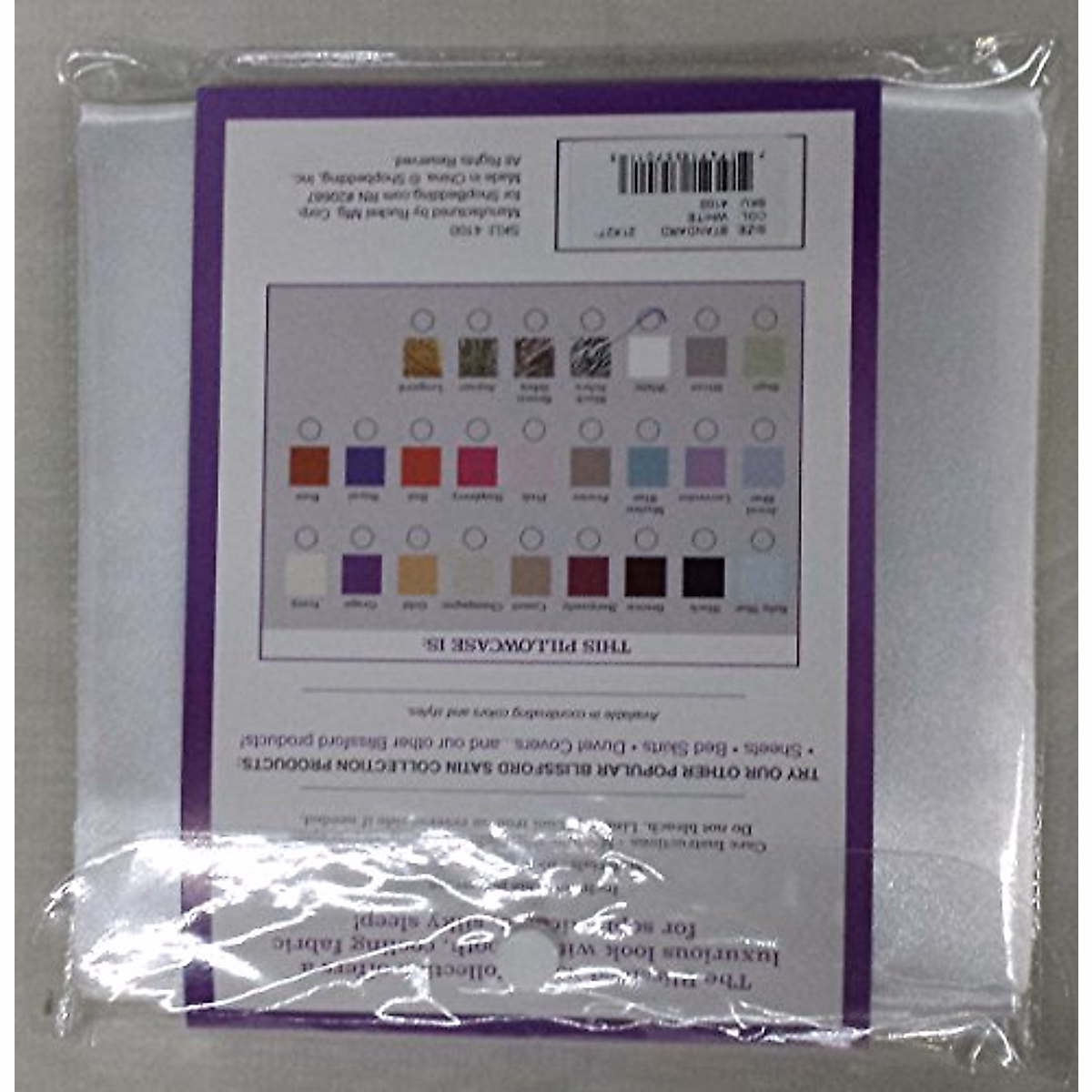 ShopBedding Luxury Satin Pillowcase for Hair – Standard Satin Pillowcase with Zipper, Royal (1 per Pack) – Blissford