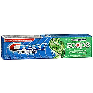 Crest Complete Multi-Benefit Whitening + Scope Minty Fresh Flavor Toothpaste 2.7 Oz (Pack of 4)