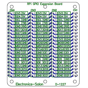 Electronics-Salon RPi GPIO Expansion Extension Module Board, for Raspberry Pi 3/2 Pi Model B+ Zero.