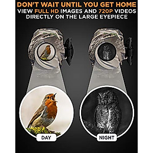 CREATIVE XP Infrared Night Vision Monocular Telescope for 100% Darkness - IR Digital Monocular, High-Tech Spy Gear for Hunting & Surveillance - Save Photo & Video with Card Reader Included