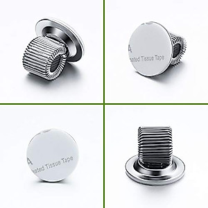 Outus Pen Holder Clips Manganese Steel Pen Holder Self Adhesive Pen Pencil Organizer with Adjustable Spring Loop for Refrigerator Whiteboard Erase Board and Bulletin Board Map (10 Pieces, Silver)