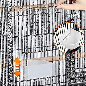 Topeakmart 63-Inch Wrought Iron Large Parrot Bird Cage Cockatiel Conure Mid-Sized Parrot Cage