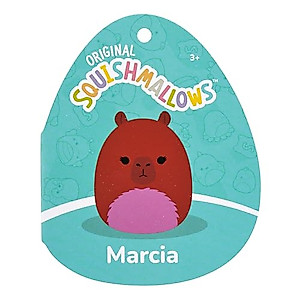 Squishmallows Original 8-Inch Marcia Maroon Capybara - Official Jazwares Plush (Little)