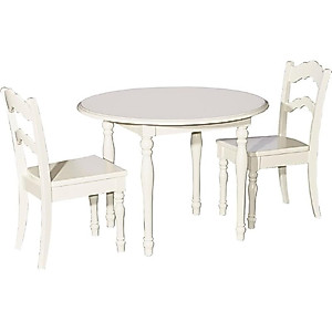 BOWERY HILL Table and 2 Chairs in Vanilla