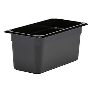 Cambro 36CF110 ColdFest Black 1/3 Size 6" H Cold Food Pan