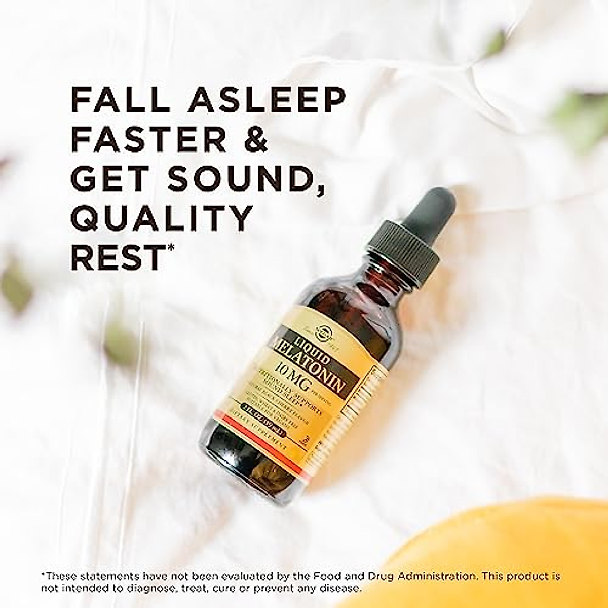 SOLGAR Liquid Melatonin 10 mg, Natural Black Cherry Flavor - 2 fl oz - Helps Normal Circadian Rhythm - Great for Jet Lag - Vegan, Gluten & Dairy Free, Kosher - 59 Servings