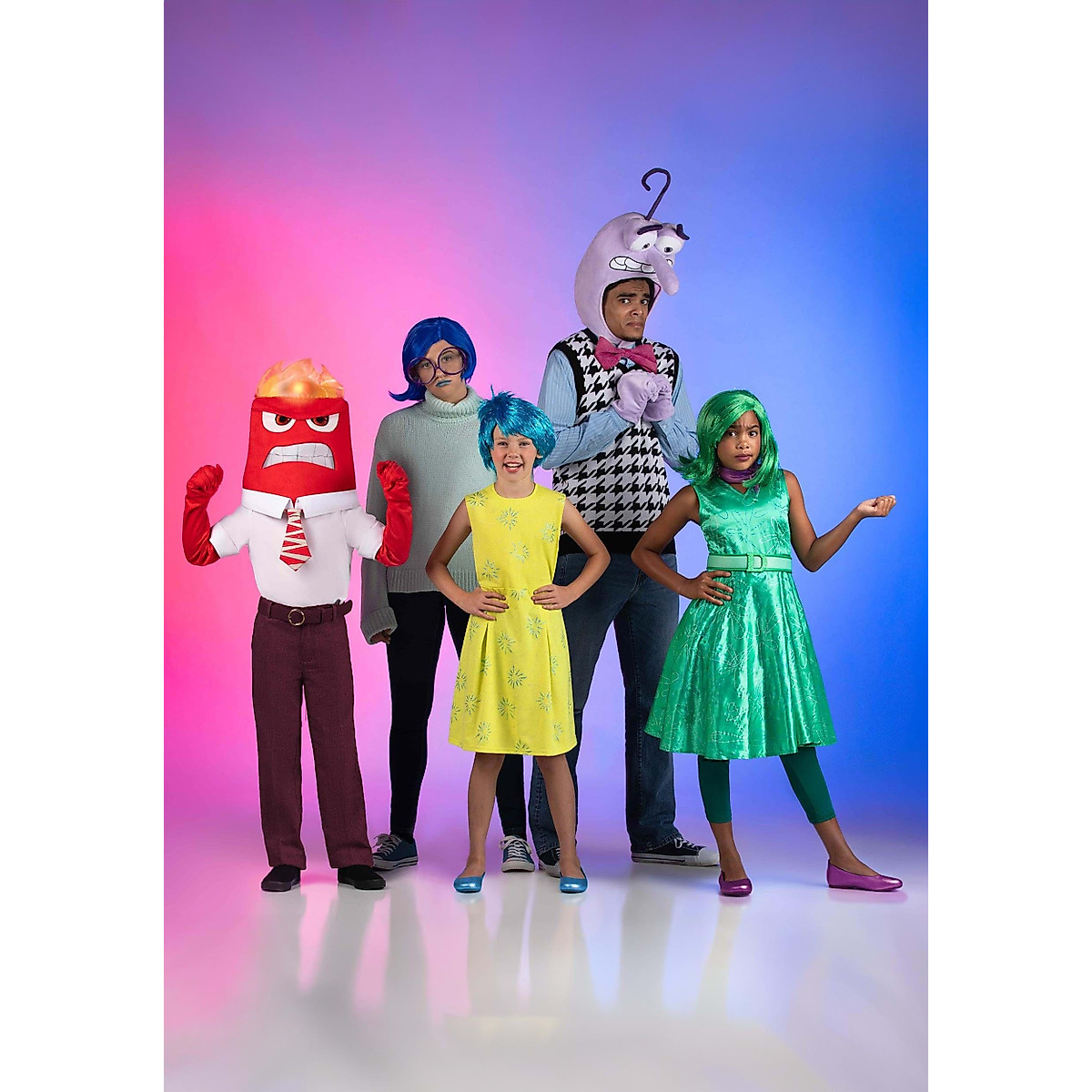 Fun Costumes Disney and Pixar Inside Out Sadness Dress for Adults, Deluxe Women's Sadness Outfit for Halloween and Cosplay (Medium) Blue