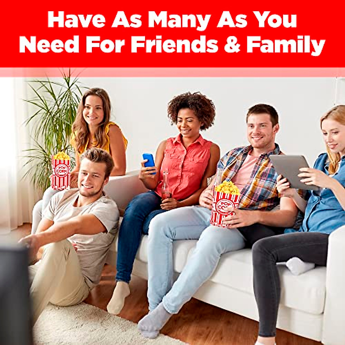 400 Popcorn Bags 1 Once - Perfect Size for Theater, Movies, Birthday Parties Celebration - Great Carnival Light Snacking Bags - Popcorn Bags for Party - Sturdy Paper Bags. (400)