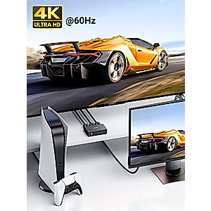 UGREEN HDMI Splitter 1 in 2 Out 4K@60Hz HDMI 2.0 Splitter with 1.7FT HDMI Cable Support HDCP 2.2 3D HDR EDID 1 to 2 Way HDMI Adapter Only Mirror Screen Compatible with TV Monitor Projector PS5 Switch
