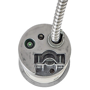 Bryant Electric RCT201ALU 15A 125V Tamper Resistant Pop-Up Countertop Receptacle Flush Mount, 15 Amp, Brushed Aluminum