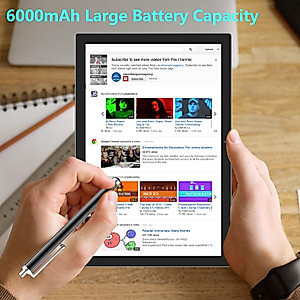 10 inch Android 12 Tablet with Keyboard, 2 in 1 Tablets Set Include Case Mouse Stylus Film, 4GB RAM+64GB ROM, Quad Core 10.1'' Tab, 6000mAh Battery, 8MP Dual Camera, Google GMS Certification Tableta