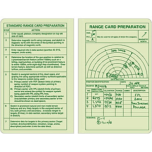Rite In The Rain Weatherproof Tactical Field Notebook, 4 5/8" x 7", Green Cover, Universal Pattern with Reference Materials (No. 980), One Size (980L)