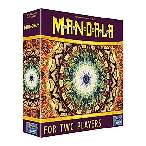 Mandala Board Game | Challenging Two-Player Game with Beautiful Abstract Art | Strategy Board Game for Adults and Kids | Ages 10+ | 2 Players | Average Playtime 30 Minutes | Made by Lookout Games