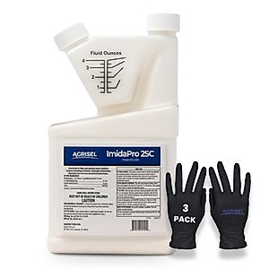 Agrisel ImidaPro 2SC/Midash 2SC Insect & Pest Control, Broad Spectrum, Residential & Commercial, Effective Against 100+ Pests, Outdoor Use Only, Includes 3-pack of Agrisel Protective Gloves, 32 Ounces