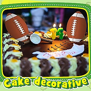 Tenceur 80 Pcs Sports Party Cutout 5.91 Inch Sports Party Decorations Paper Ball Cut Outs with Glue Point Dots Bulletin Board Decorations(Football)