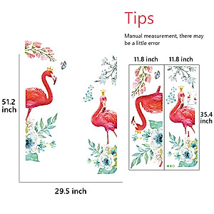 ZHUANGSHI Cartoon Wall Stickers 2sheets Tropical Decor for Boys Kids Bedroom Bathroom Wallpaper Birthday Party Supplies