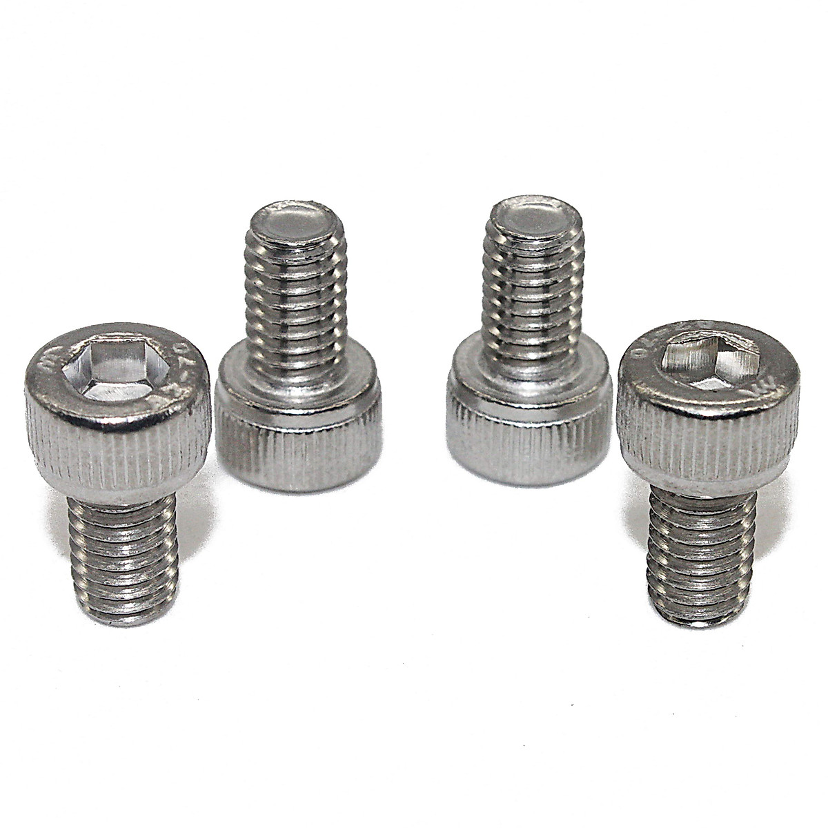 Fullerkreg 0.8mm Pitch M5 x 10MM Socket Head Cap Screws, Allen Socket Drive, Din 912, AISI 304 Stainless Steel (18-8), Full Thread, Bright Finish, Machine Thread, Quantity 50