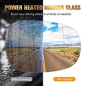 Passenger Right Side Heated Mirror Glass for BMW 125i 128i 135i 135is 320i 323i 325i 328i 335d 335i xDrive 335is 2009 2010 2011 2012 2013 Replacement 51167252894