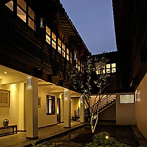 OhhGo 1Pc Up and Down Wall Light Indoor Outdoor Home Garden Lawn Decor Lamp LED Bulbs Included