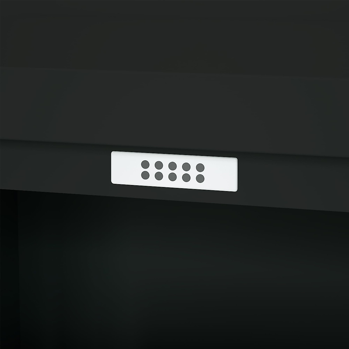 Tilt-Out Trash Can Cabinet with 2 Garbage Cans - Waste Storage Solution for Kitchen and Garage | Tilt Out Trash Can Cabinet | Garbage Can Cabinet | kitchen Garbage Can Holder (Black, 2 Buckets)