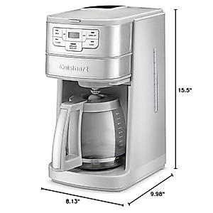 Cuisinart DGB-400SS Automatic Grind and Brew 12-Cup Coffeemaker Stainless Steel Bundle with 2 YR CPS Enhanced Protection Pack