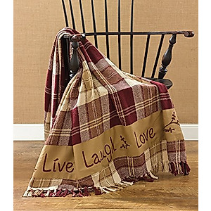 Park Designs Live Laugh Love Throw