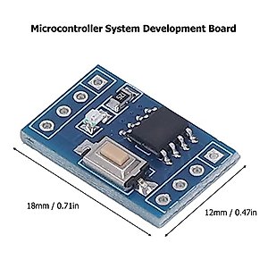 PCB Control Board 4 Set Microcontroller System Development Board Singlechip System Board for Singlechip Development LED Industry 12 x 18mm / 0.47 x 0.71in